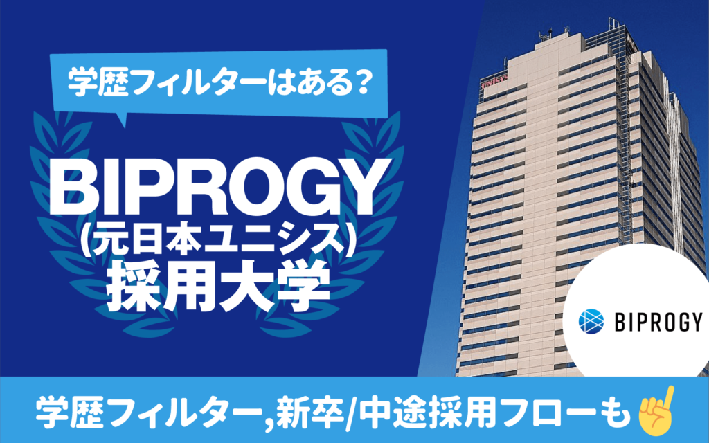 【採用大学も】BIPROGY（元日本ユニシス）の就職/転職難易度 | 学歴フィルター,新卒/中途採用フロー | キャリアジャーナル | 就職/企業情報の総合サイト